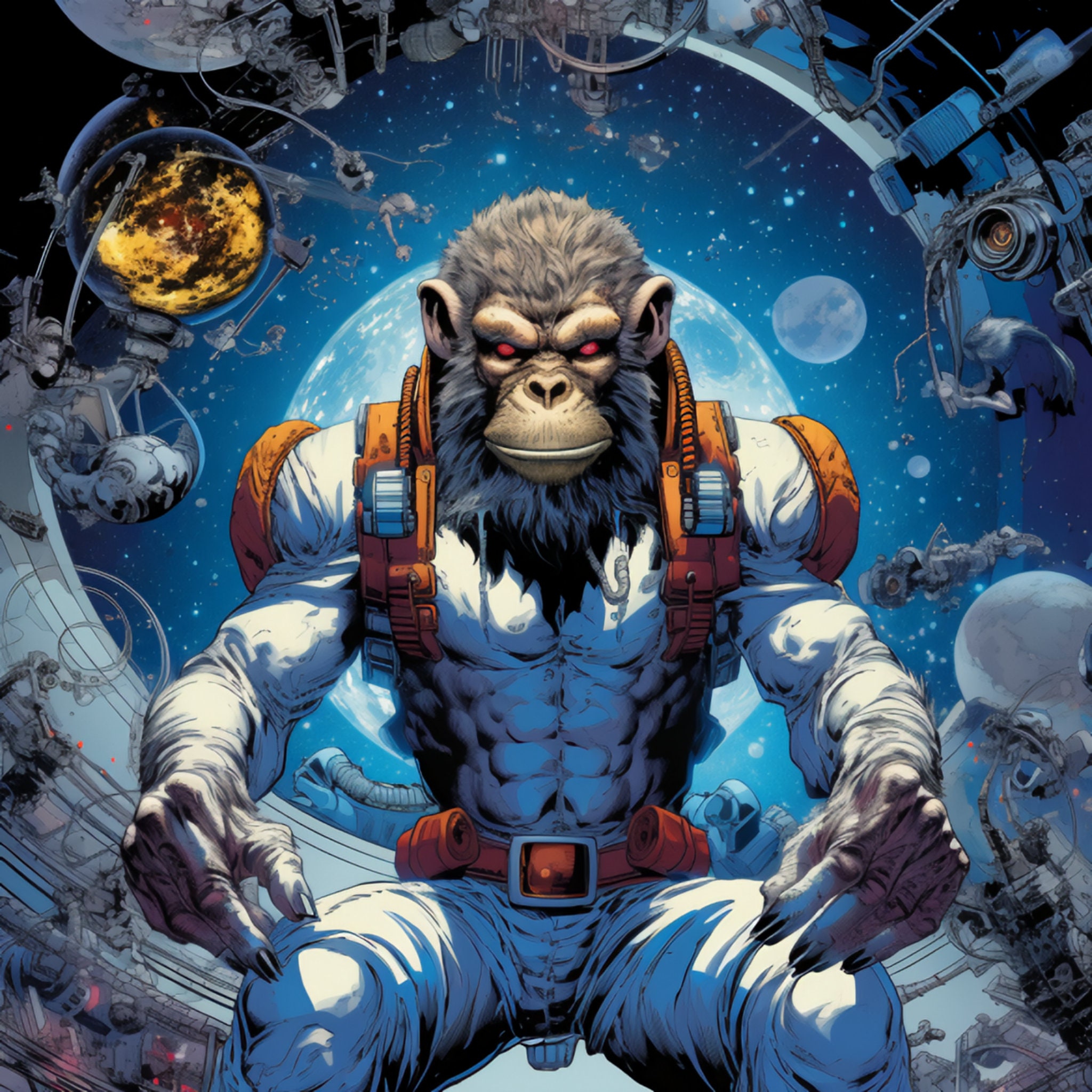 Space Monkey Art Collection: 150 Original and Unique Space Monkey ...