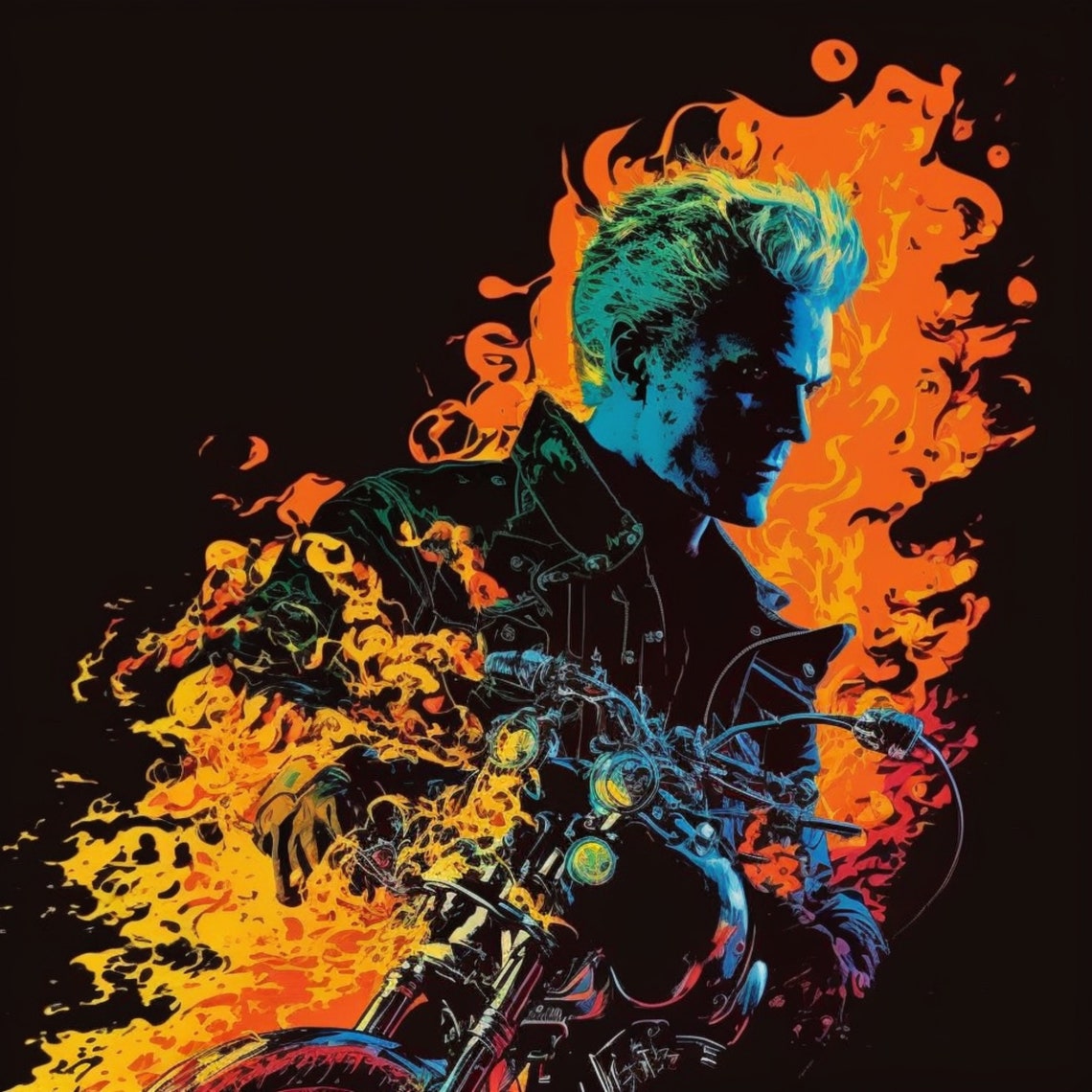 25 Unique Ghost Rider JPG for Digital Download , Marvel , Original Art ...