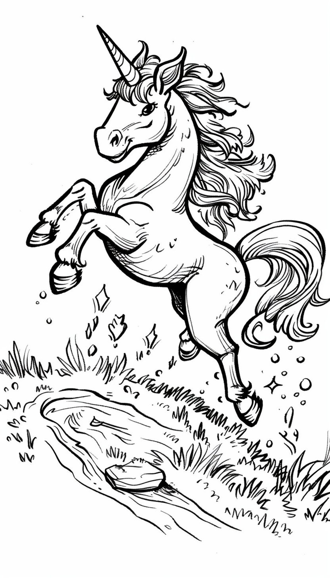 Magical Unicorn Coloring Adventure Over 200 Pages Printable Digital ...