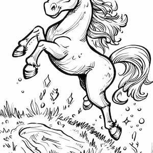 Magical Unicorn Coloring Adventure - Over 200 Pages Printable Digital ...