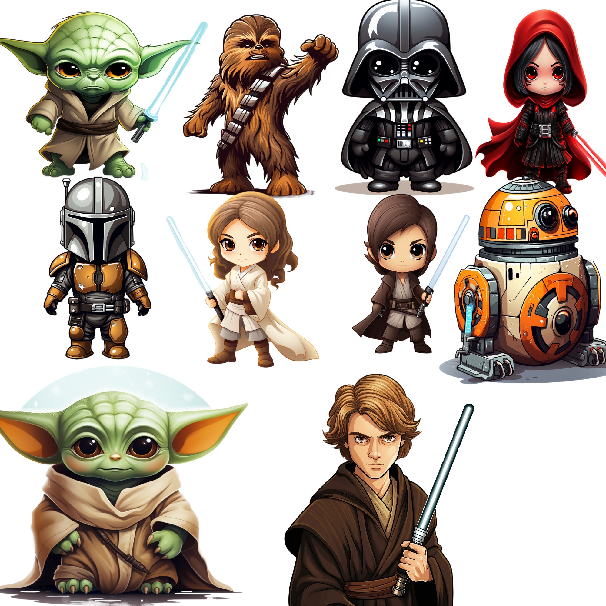 Unlock the Star Wars Universe With Over 800 Unique Star Wars Clipart ...