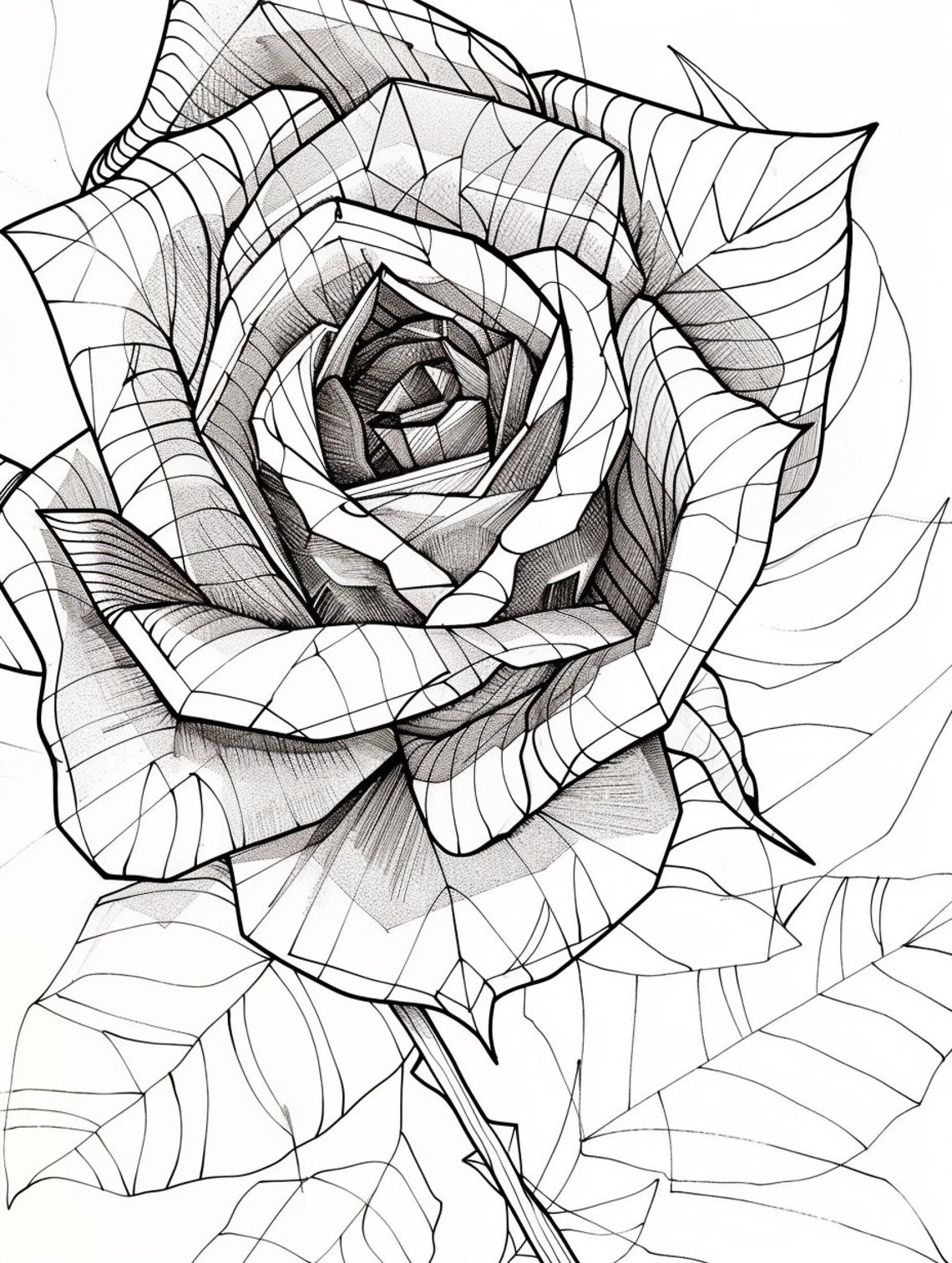 Embrace the Beauty of Roses! Over 250 Rose Coloring Pages - Printable ...
