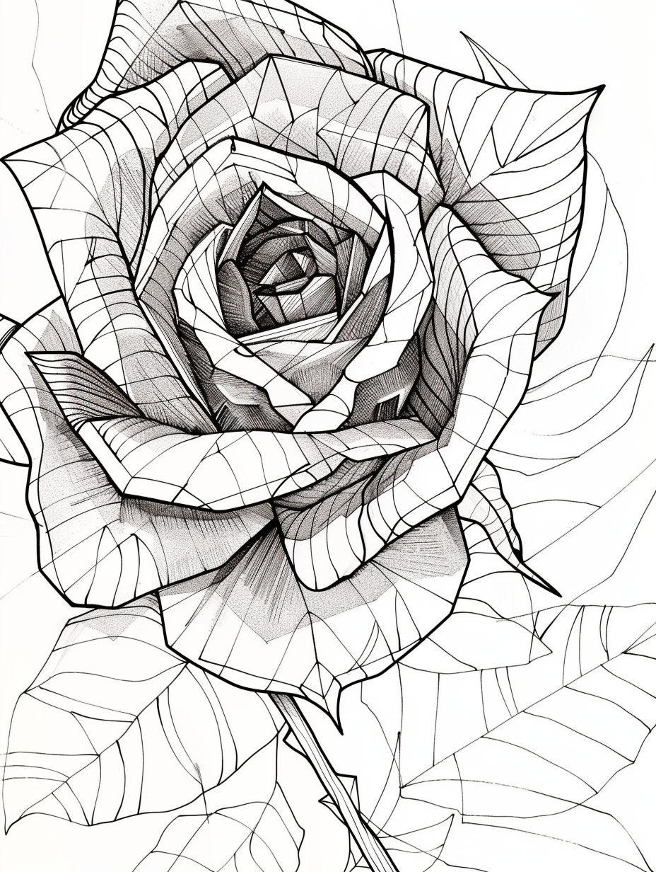 Embrace the Beauty of Roses! Over 250 Rose Coloring Pages - Printable ...