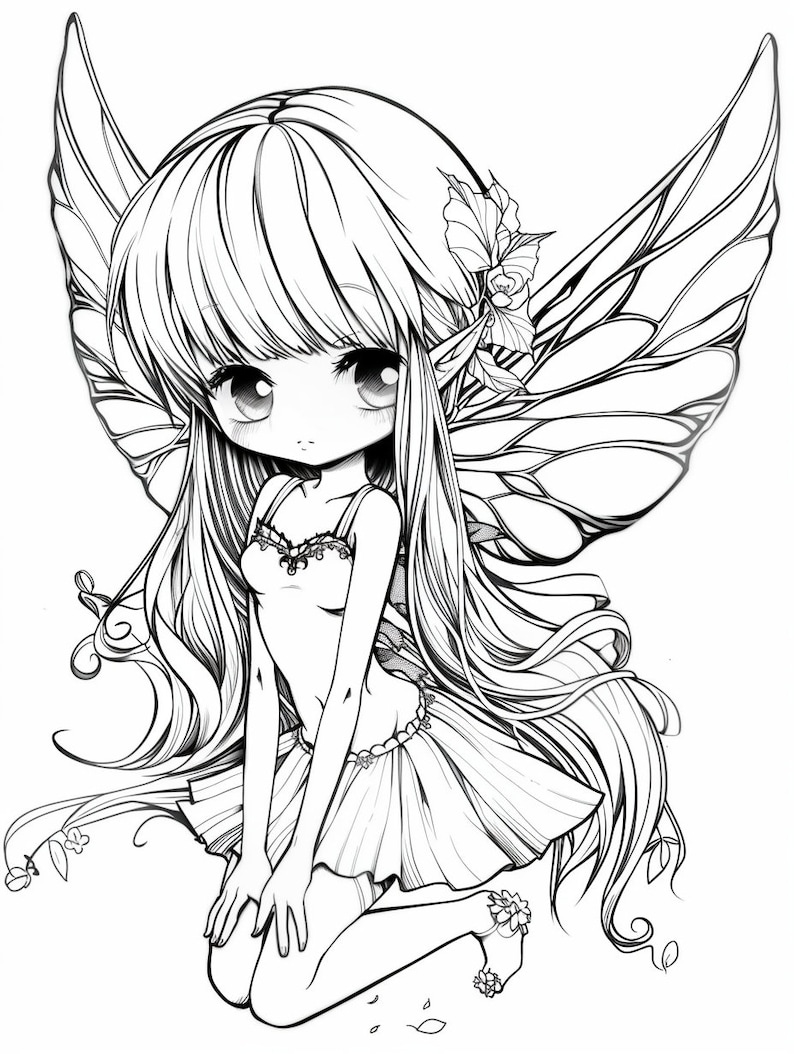 250 Adorable Anime Coloring Pages - Printable, Digital Download - Etsy
