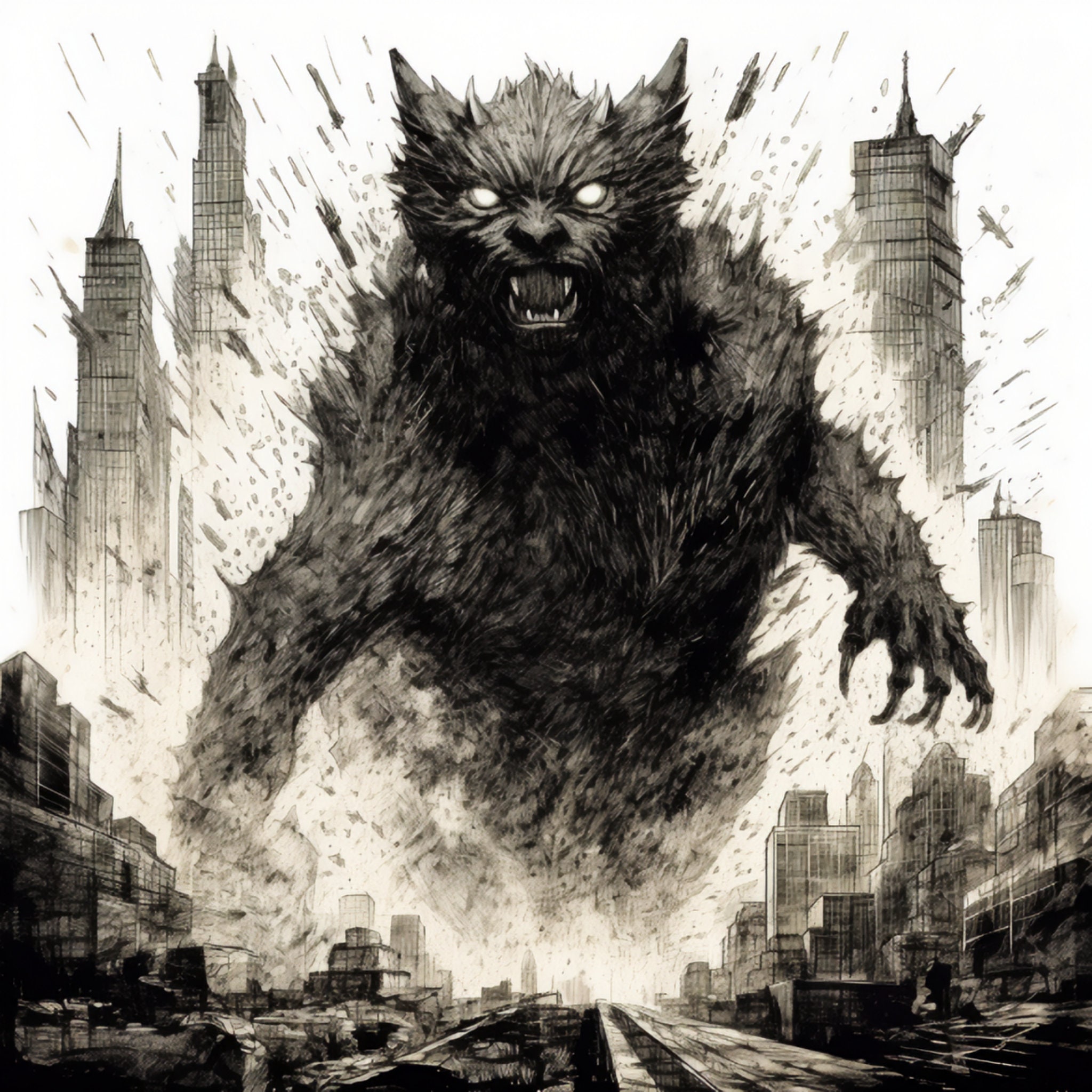 Catzilla JPG PNG Over 50 for Digital Download: Unleash Your Imagination ...