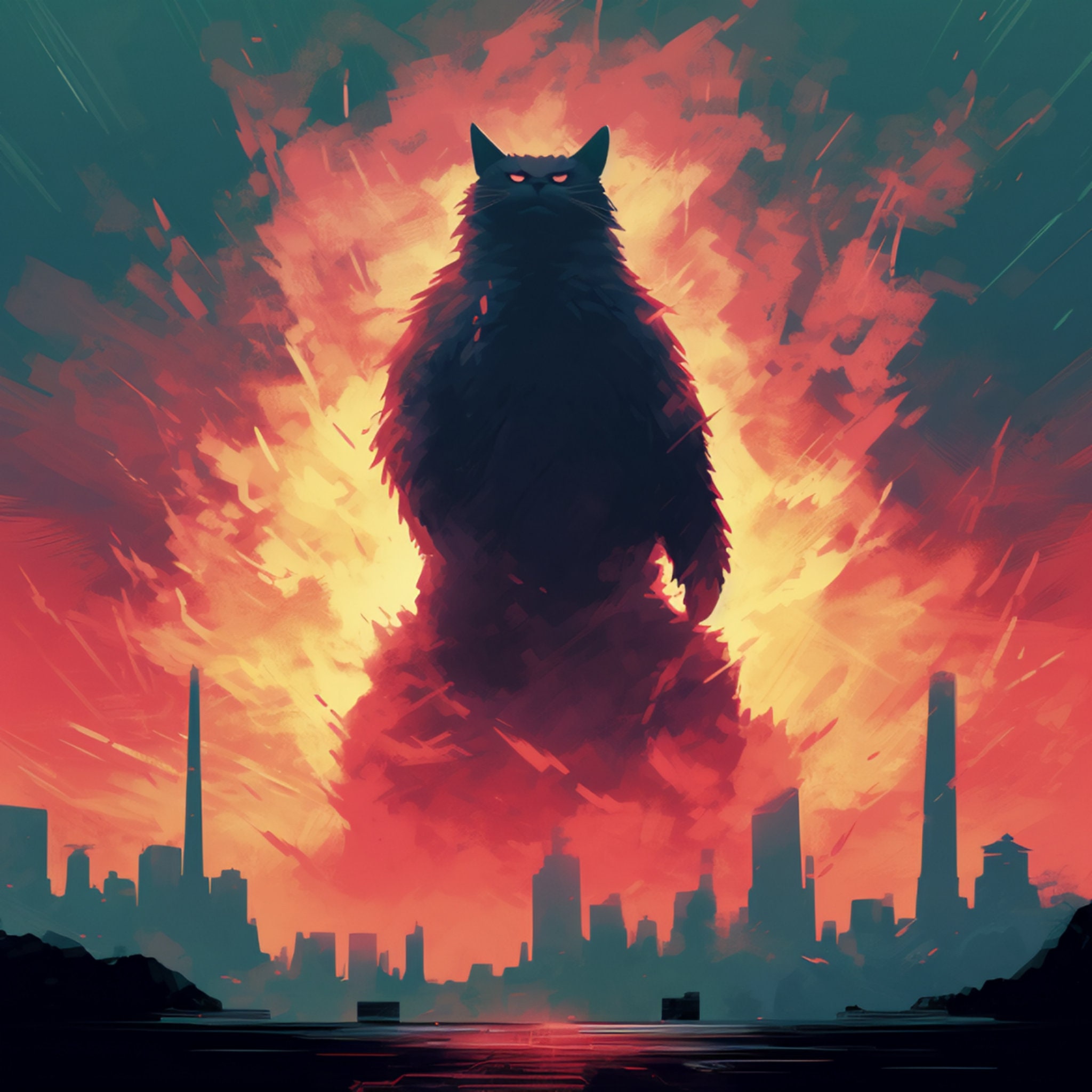 Catzilla JPG PNG Over 50 for Digital Download: Unleash Your Imagination ...