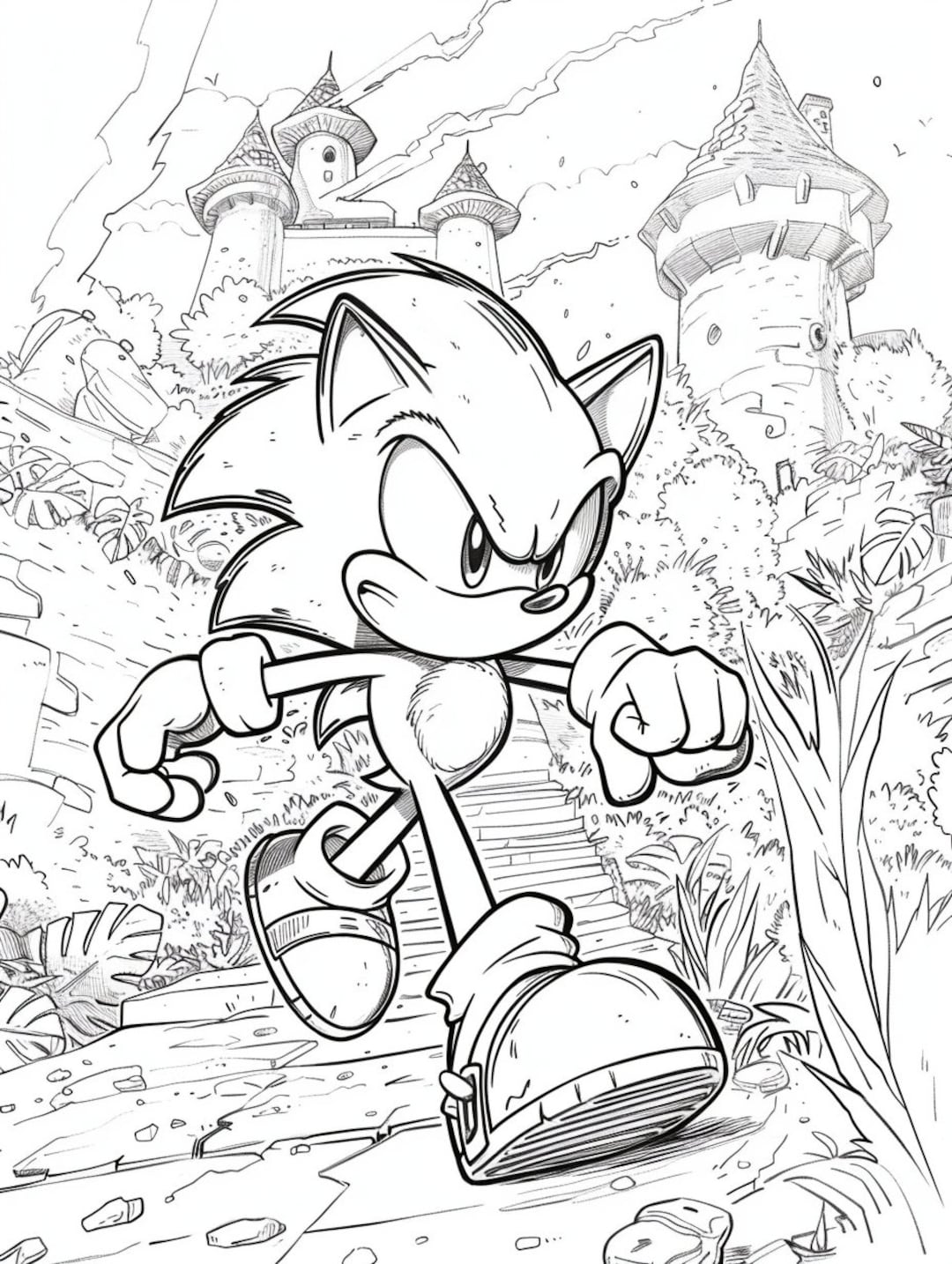 The Ultimate Sonic Coloring Adventure - 300+ Printable Digital Download ...