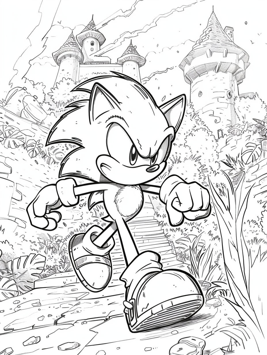 The Ultimate Sonic Coloring Adventure - 300+ Printable Digital Download ...