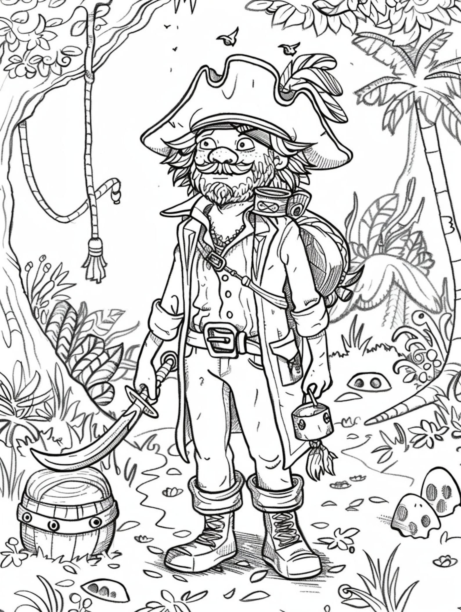 Ahoy, Mateys! Over 200 Printable Pirate Coloring Pages for ...