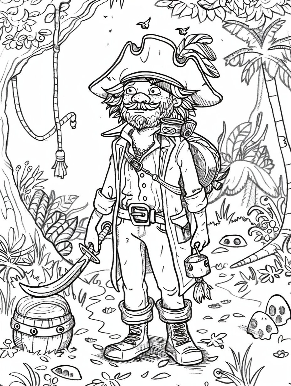 Ahoy, Mateys! Over 200 Printable Pirate Coloring Pages for ...