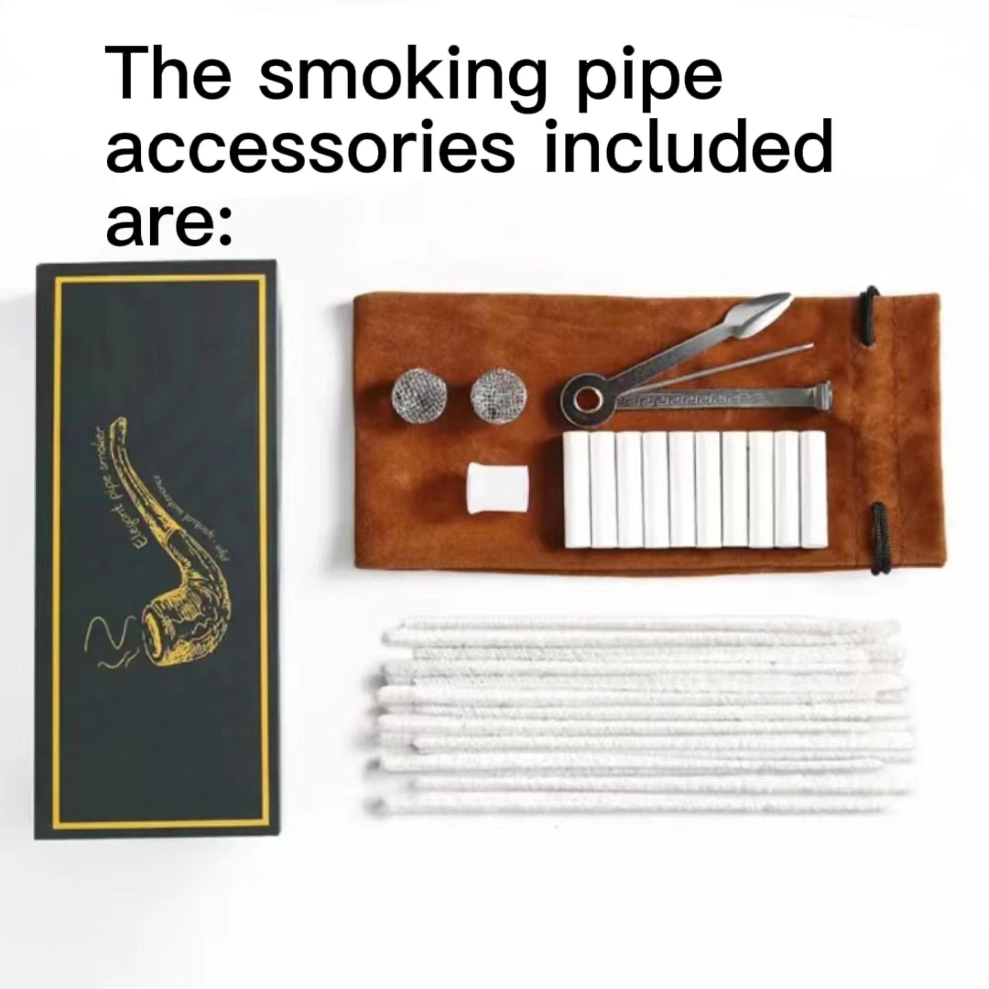 Handmade Wood Smoking Pipe, Perfect Beginner Pipe Kit for Smoking,tobacco Pipe, Gift Set and ...