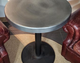 zinc bistro table