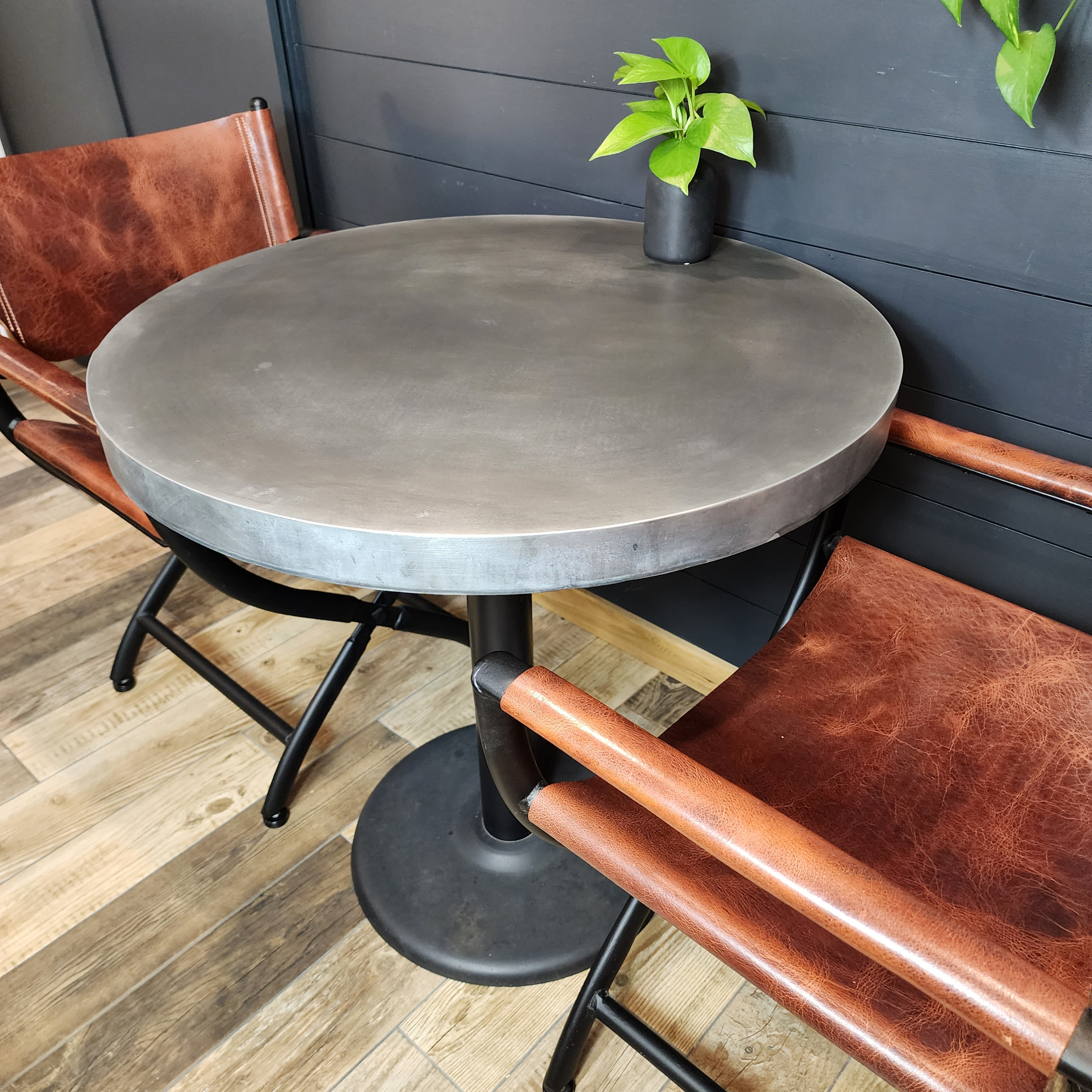 Round Table/zinc Table/metal Table/dining Table/bistro Table/coffee ...