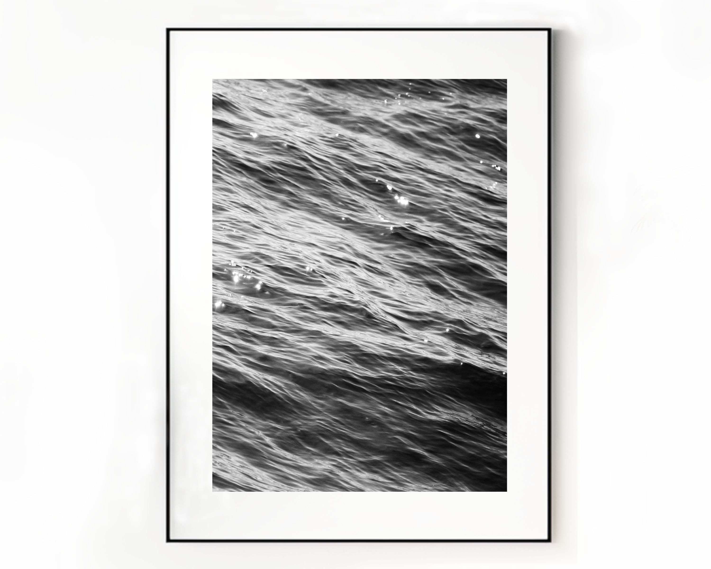 Black White Waves Print Digital Download Black and White Waves Seascape ...