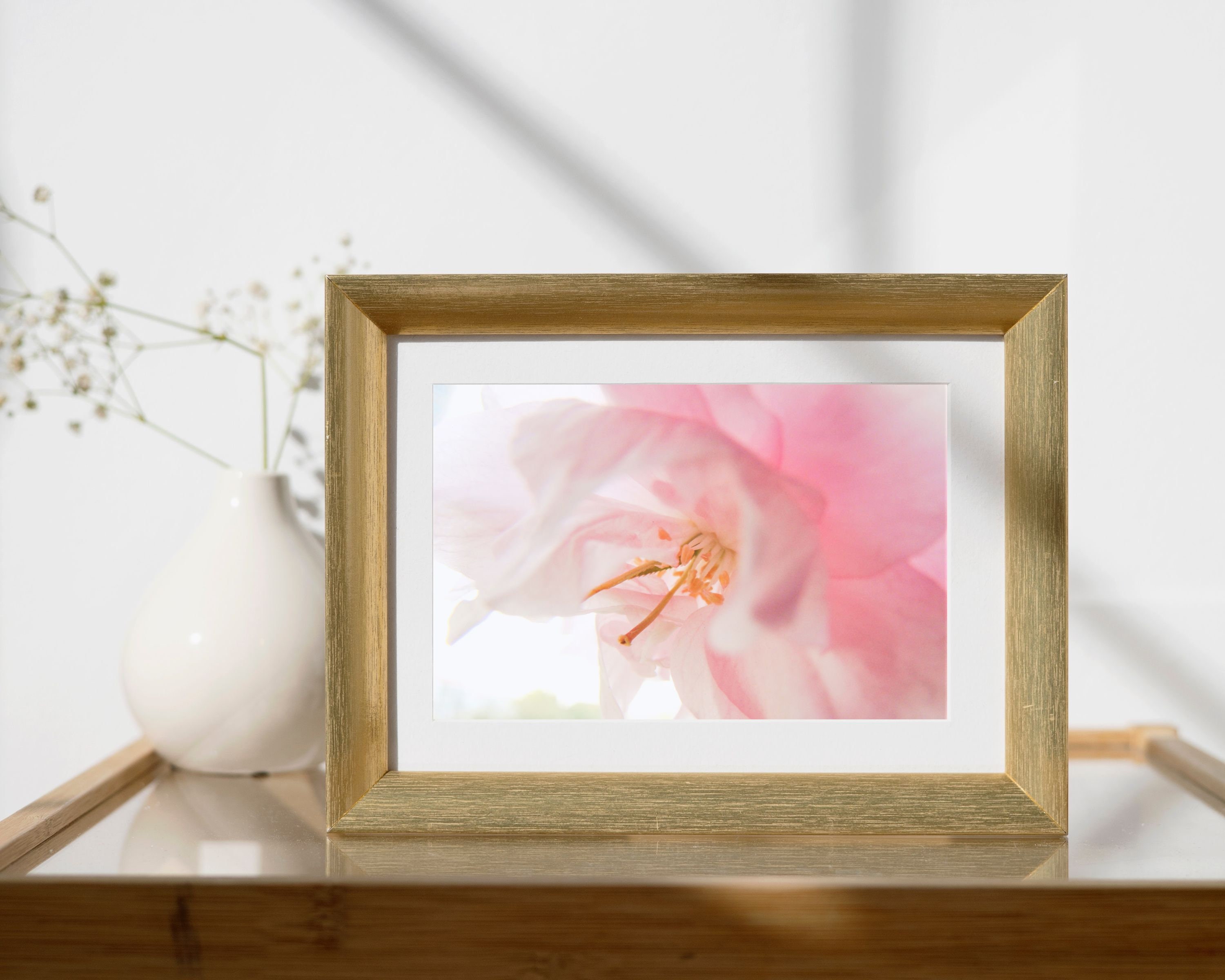 Pink Flower Photography Art Print Light Pink Flower Digital Print ...