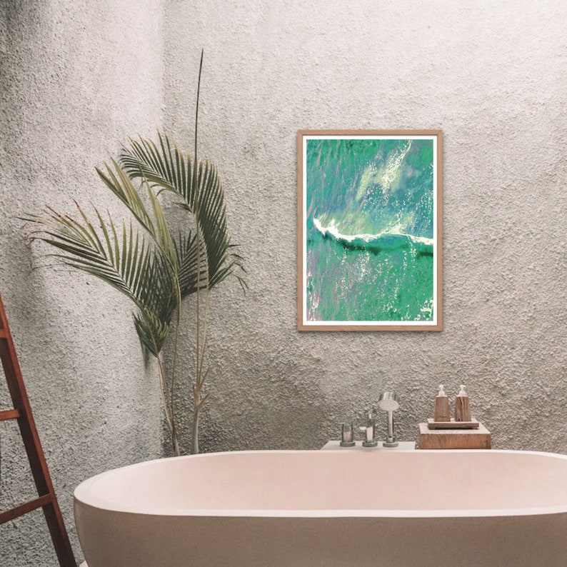 Ocean Waves Print Digital Download Abstract Seascape Waves Printable ...