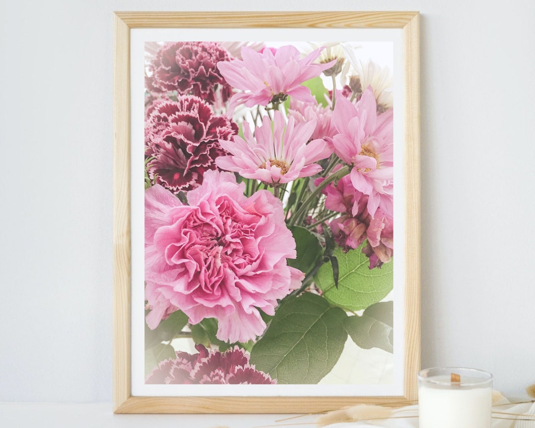 Flowers Print Pink Flowers Photography Art Print Floral - Etsy