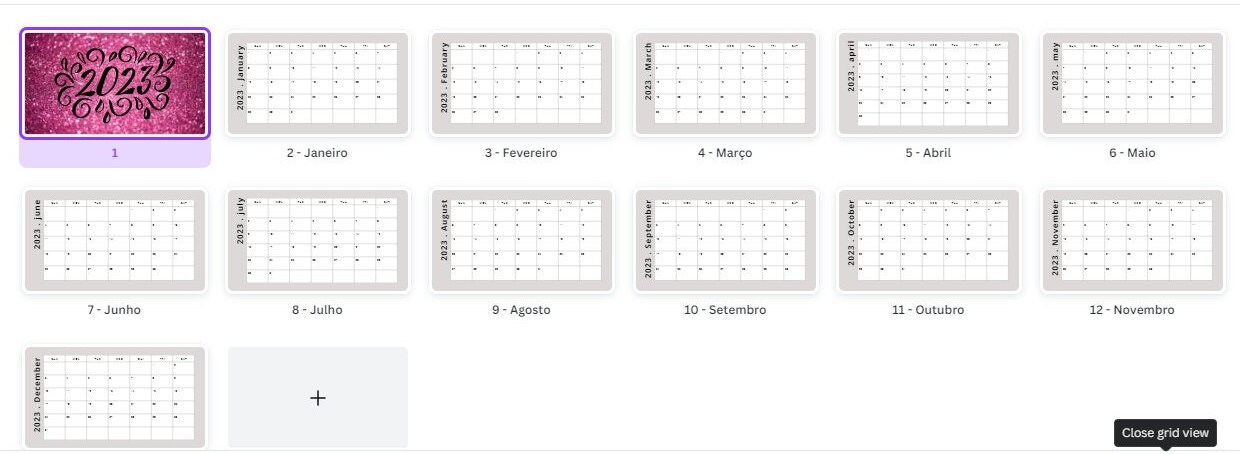 2023 Printable Calendar - Etsy