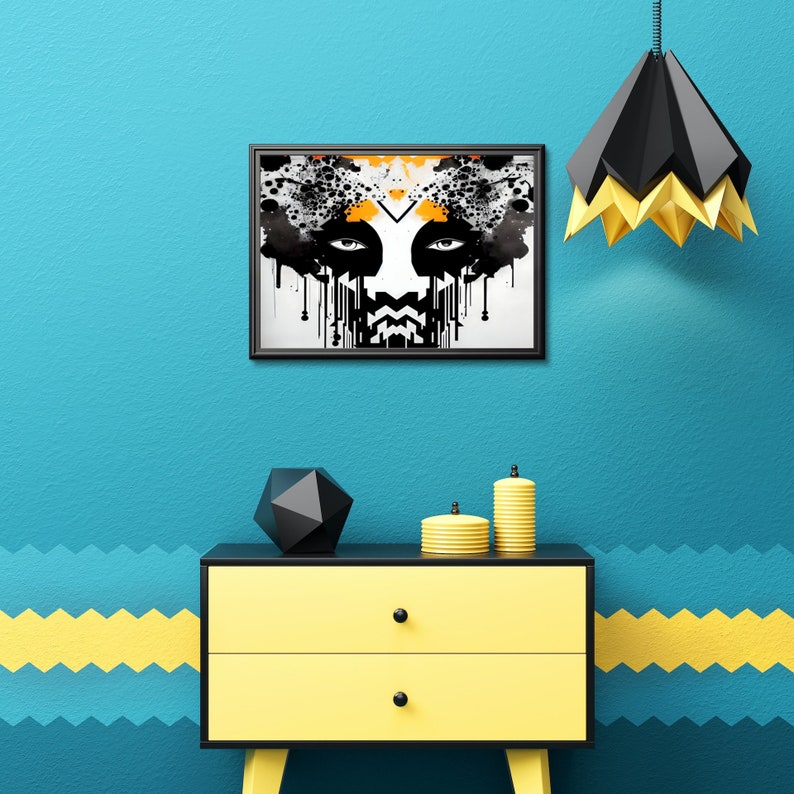 Printable Rorschach Abstract Wall Art Downloadable Abstract - Etsy