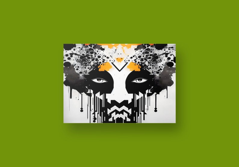 Printable Rorschach Abstract Wall Art, Downloadable Abstract Realism ...