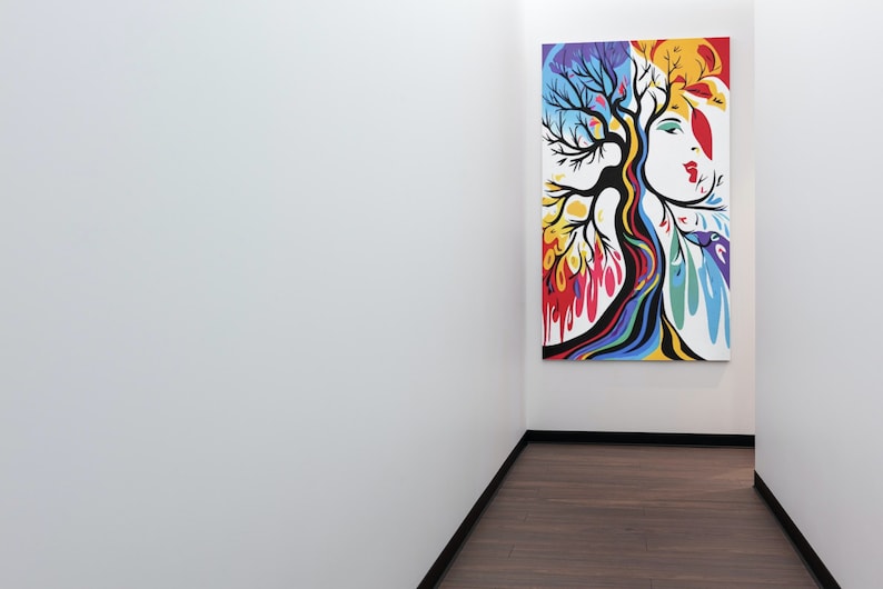 The Art of the Forest: Printable Tree Woman Illustrations, Digital Tree ...