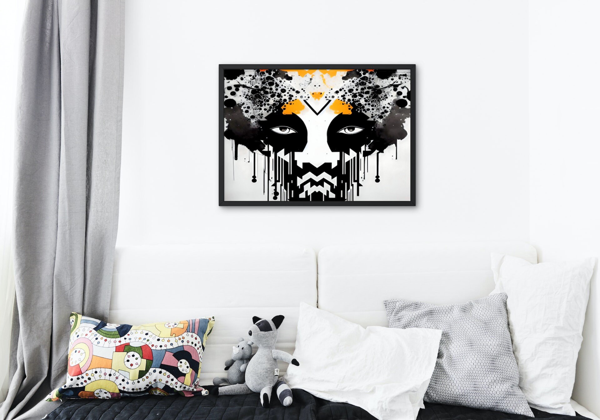 Printable Rorschach Abstract Wall Art, Downloadable Abstract Realism ...