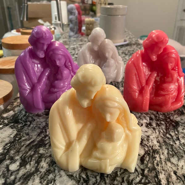 Mary and Joseph Candle - Etsy
