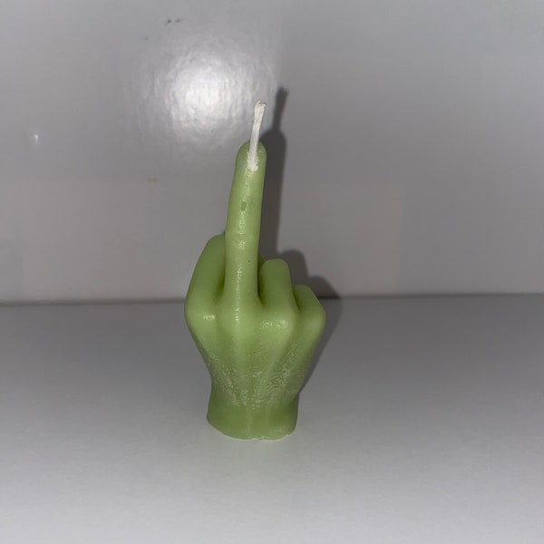 Rainbow Middle Finger Candle - Etsy
