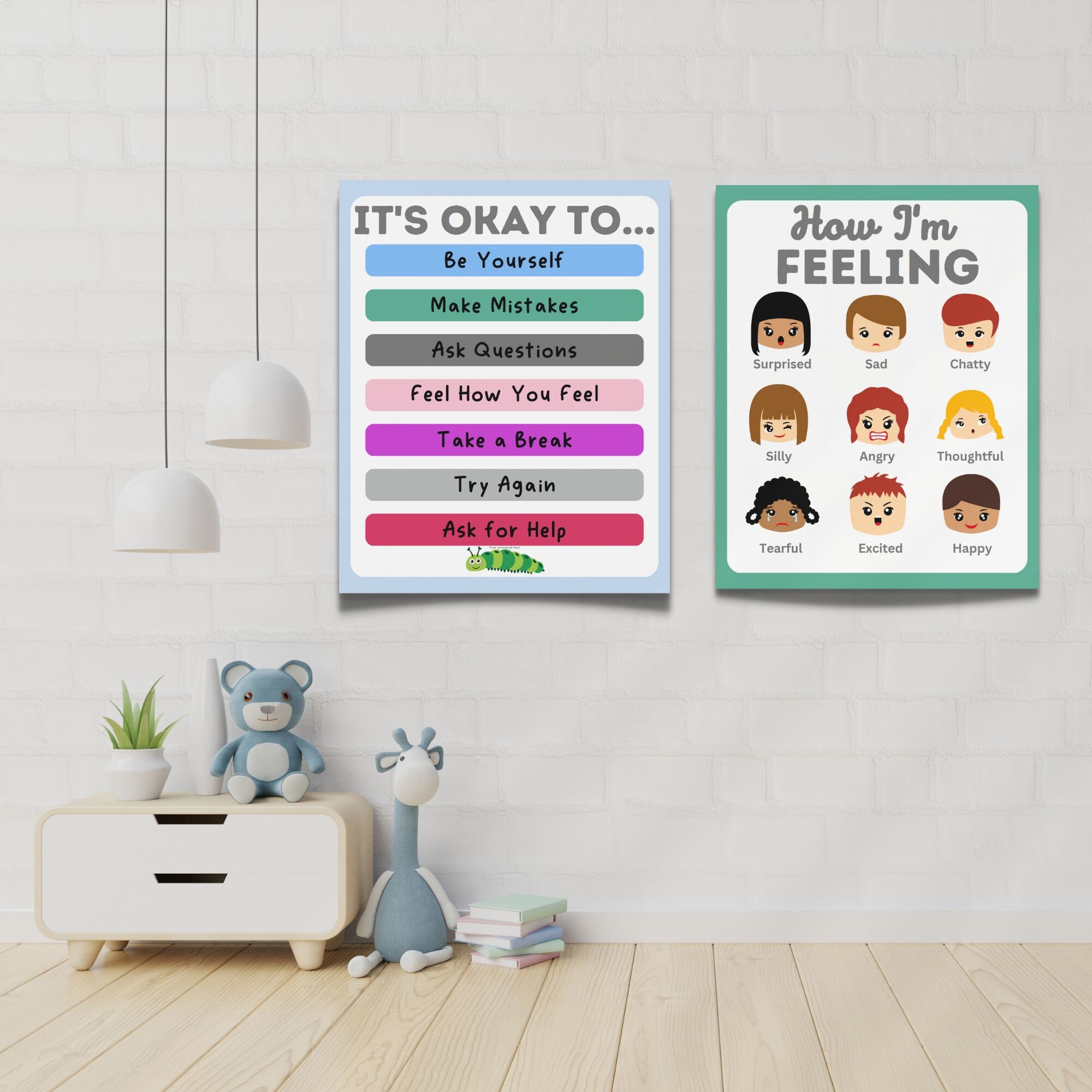 Calming Corner Poster Package/anxiety Relief/mental Heath/classroom ...