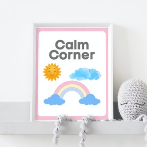 Calming Corner Poster Package/anxiety Relief/mental - Etsy Canada