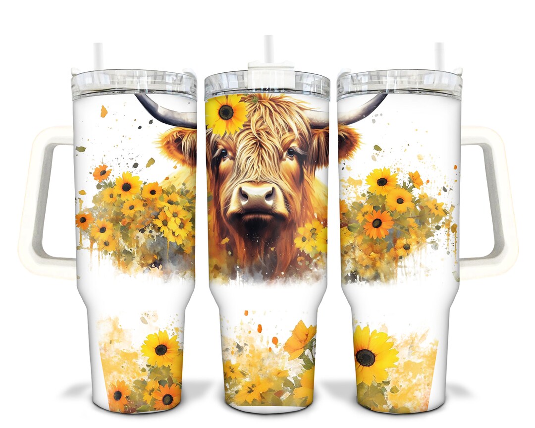 Highland Cow Sublimated 40oz Quencher Tumbler - Etsy
