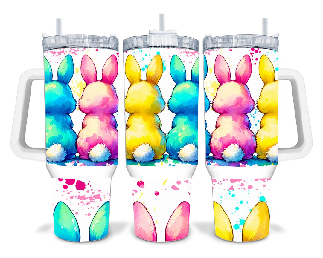 Easter Bunny Sublimated 40oz Quencher Tumbler - Etsy