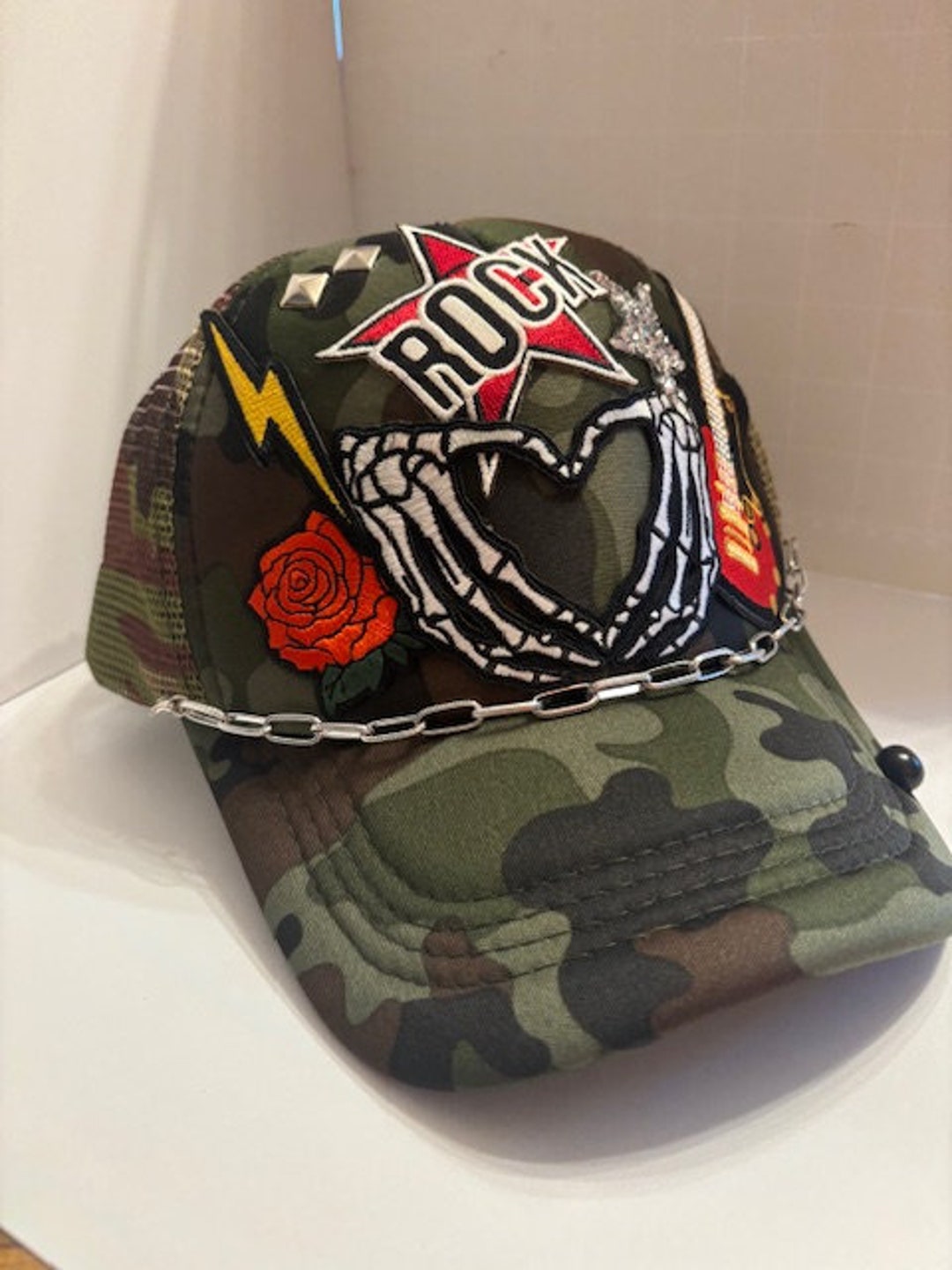 Trucker Patch Hat Rocker Girl Theme - Etsy