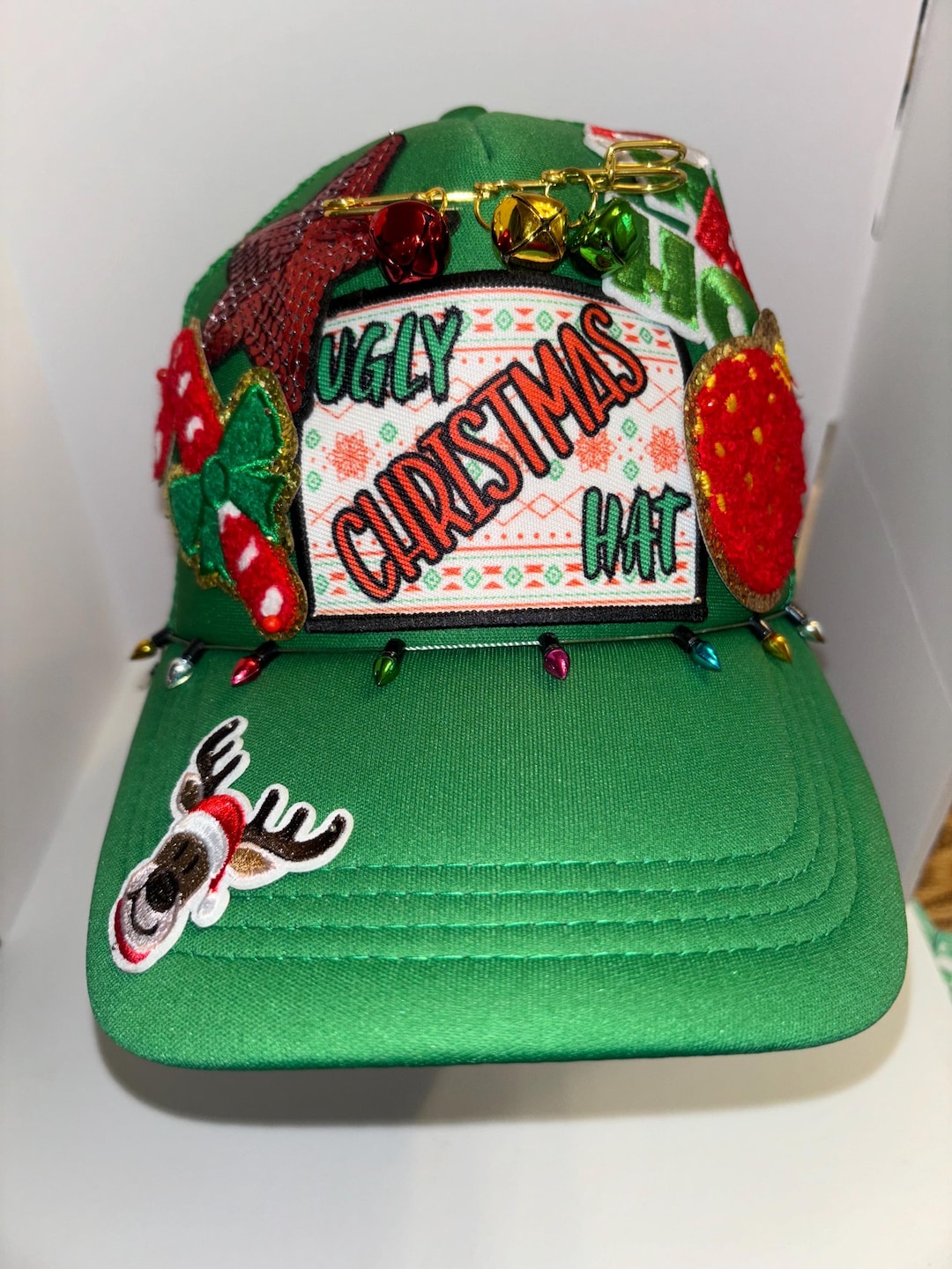 Trucker Patch Hat Ugly Christmas Hat 2 Theme - Etsy