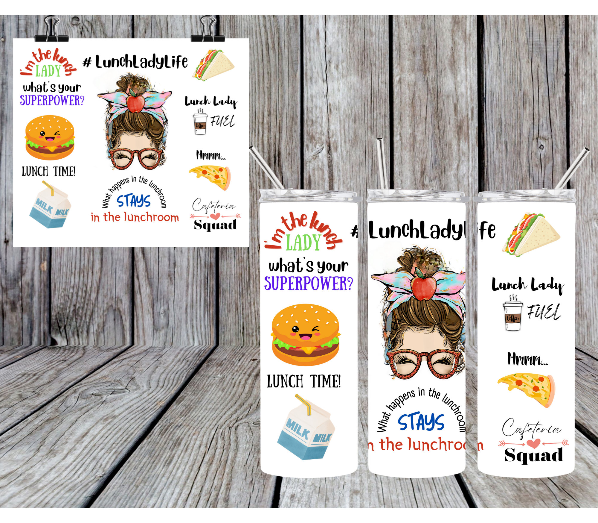 Lunch Lady Life Sublimation Tumbler - Etsy