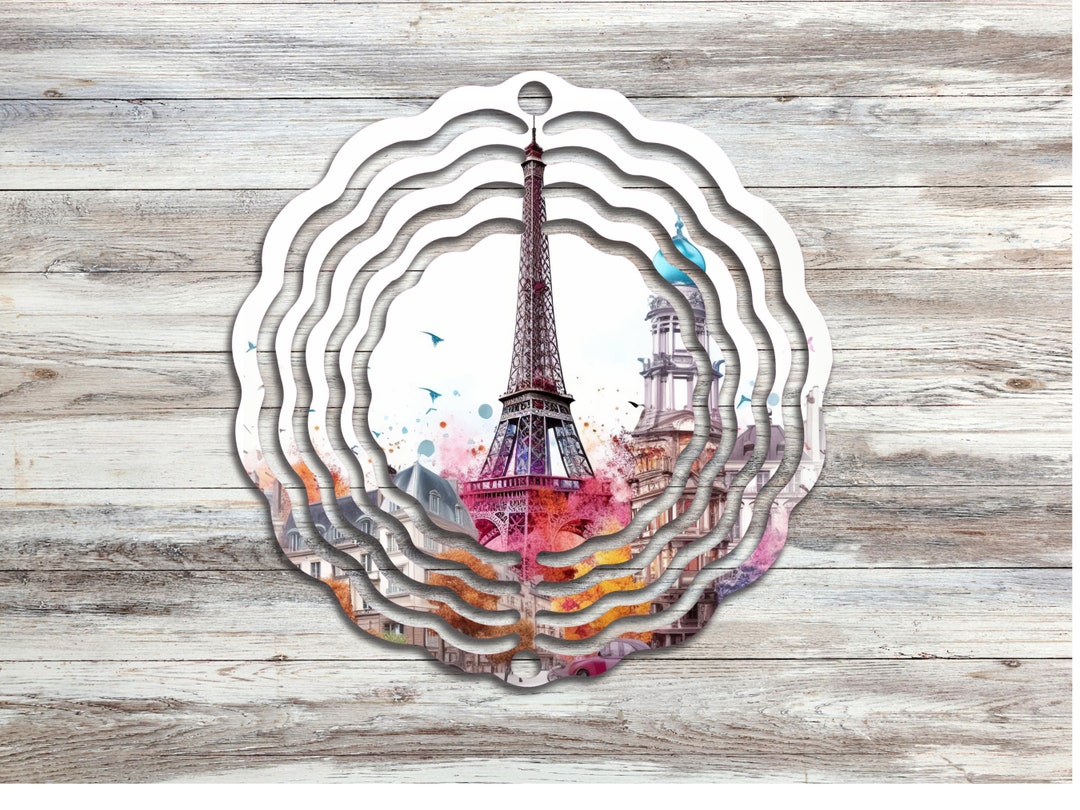 Paris Eiffel Tower Wind Spinner - Etsy