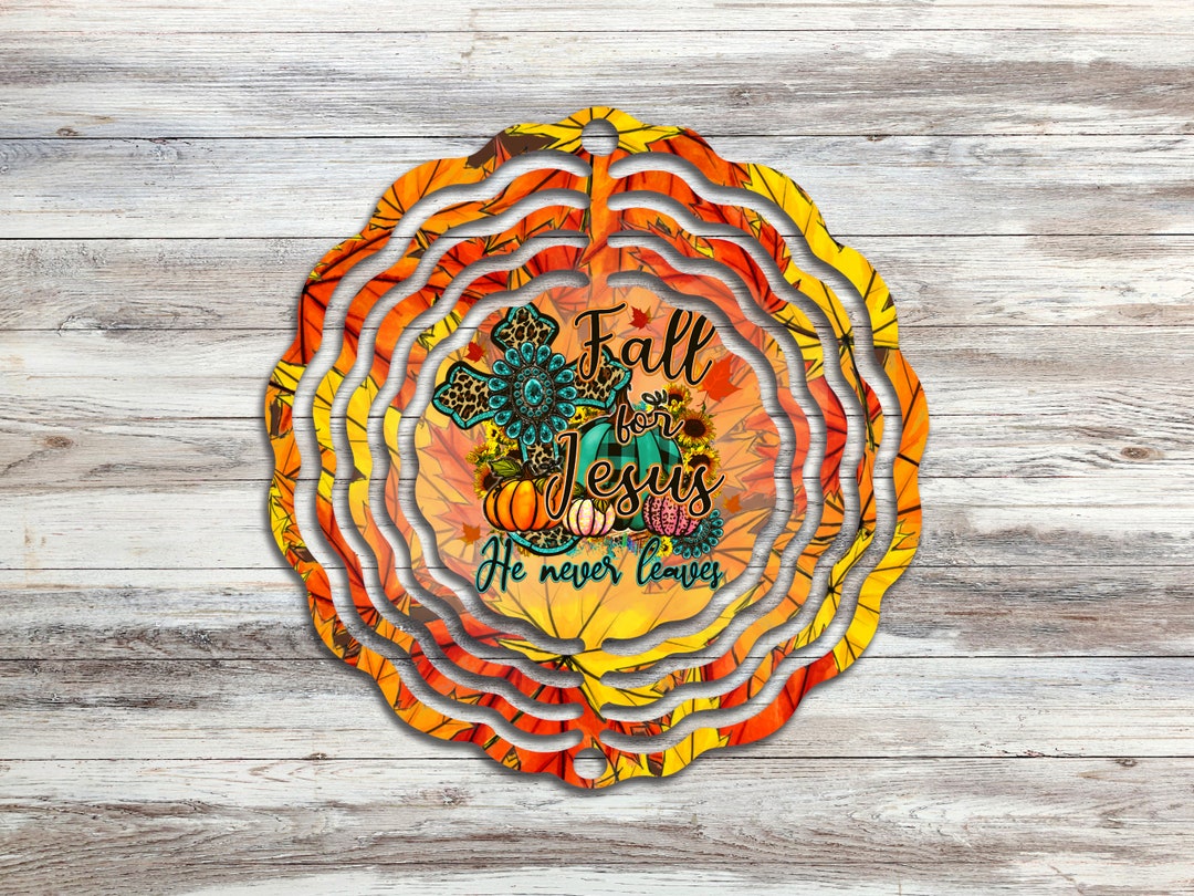 Faith Fall Wind Spinner / Rear View Mirror Dangle Sublimated - Etsy