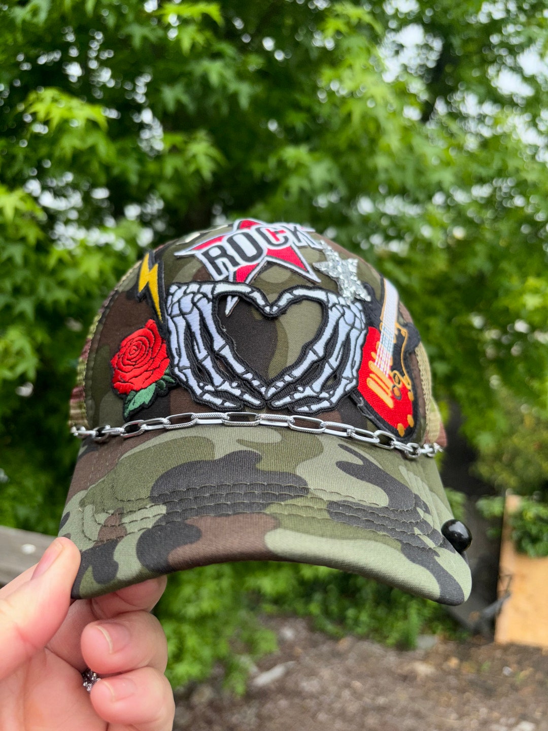 Trucker Patch Hat Rocker Girl Theme - Etsy