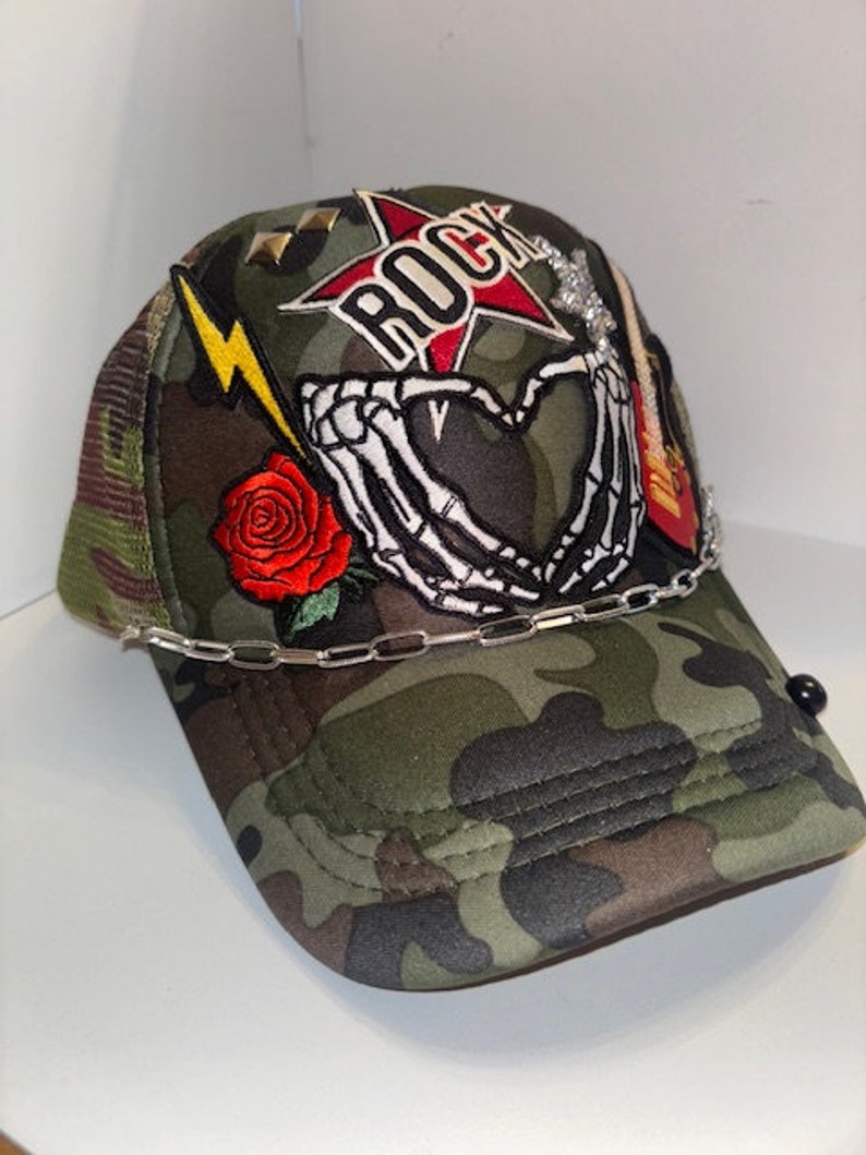 Trucker Patch Hat Rocker Girl Theme - Etsy