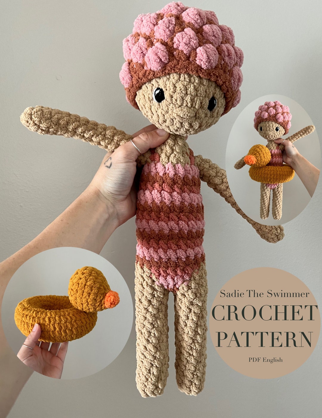Sadie the Swimmer Pattern, Crochet Swimmer Pattern Only - Etsy