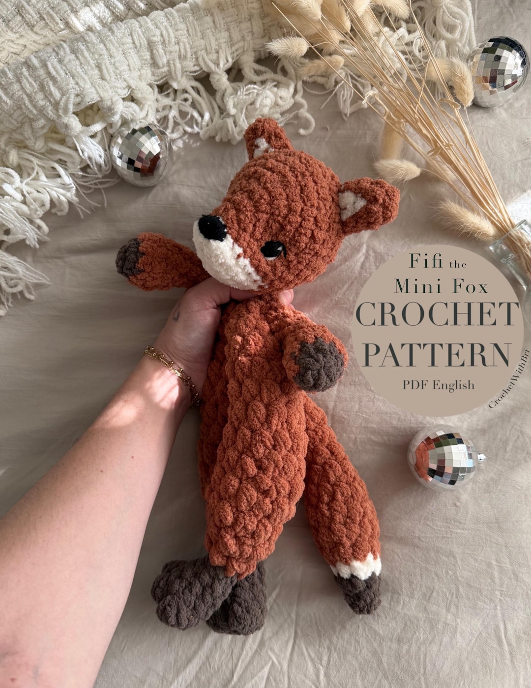 Fifi the Mini Fox Pattern, Crochet Mini Fox Pattern Only - Etsy