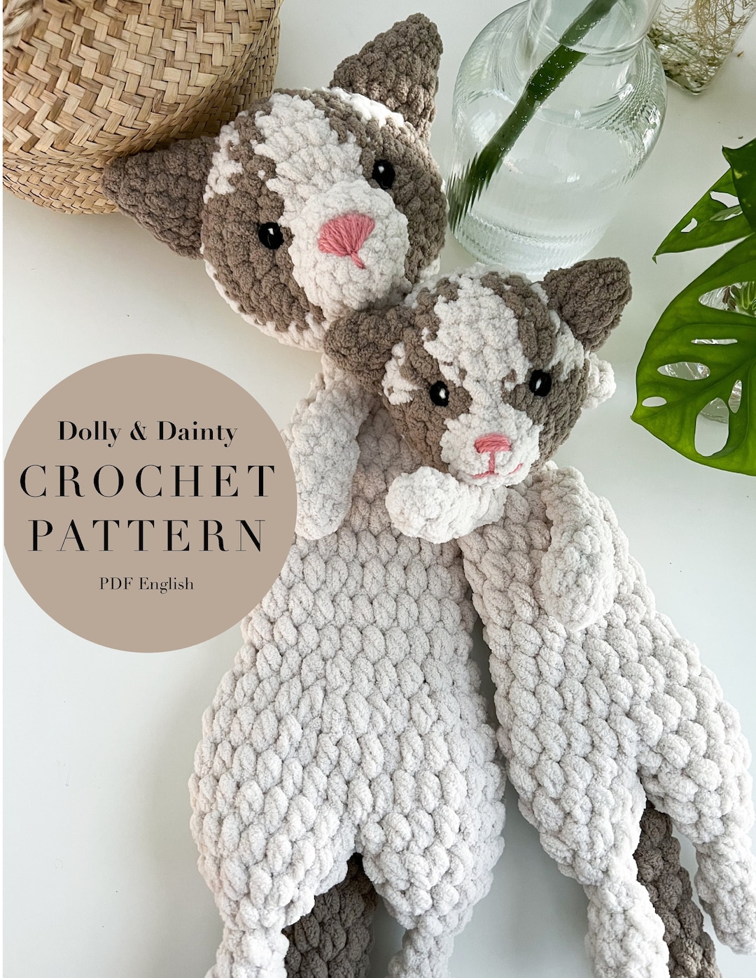 Dolly and Dainty the Rag-doll Kitties Patterns, Crochet Dolly and ...