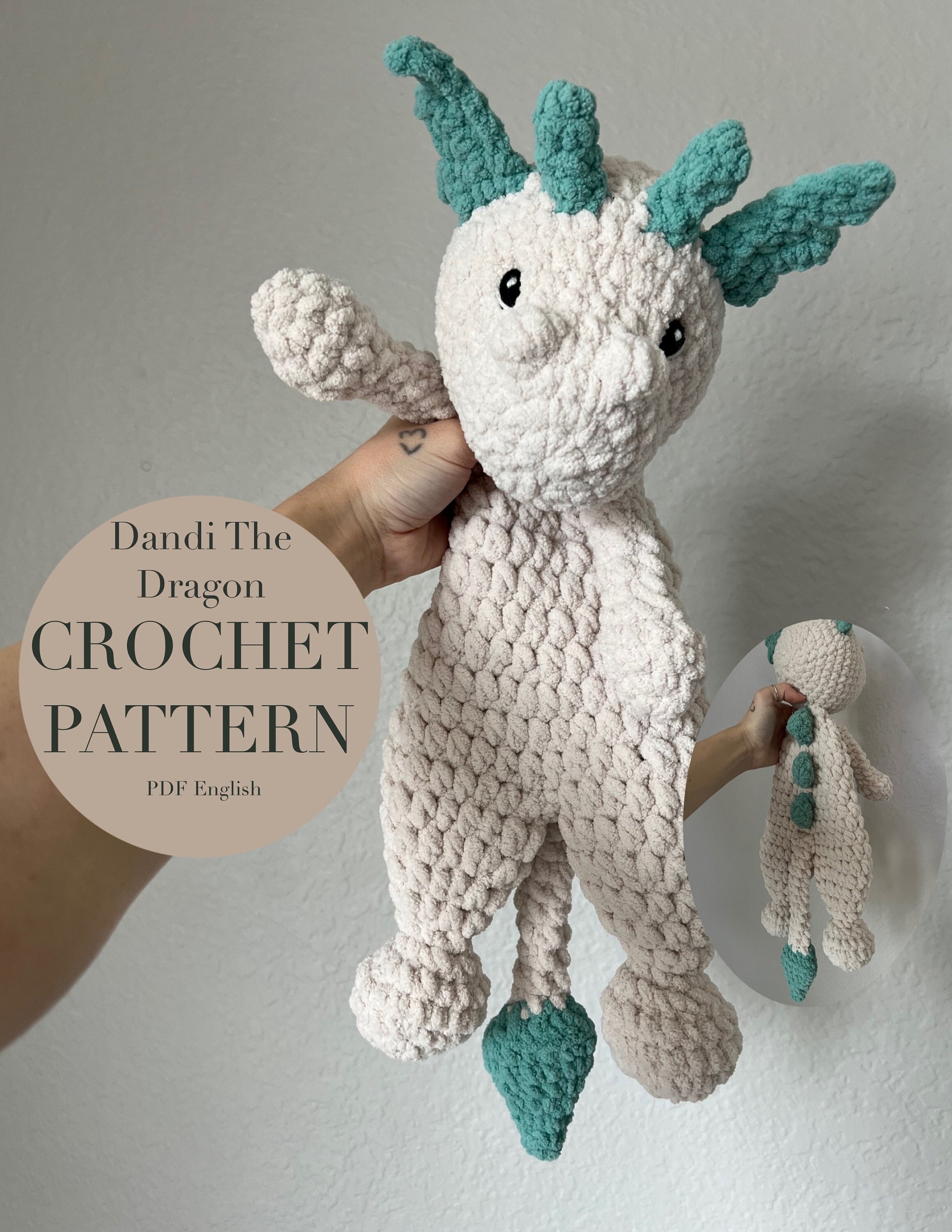 Dandi the Dragon Pattern, Crochet Dragon Pattern Only - Etsy