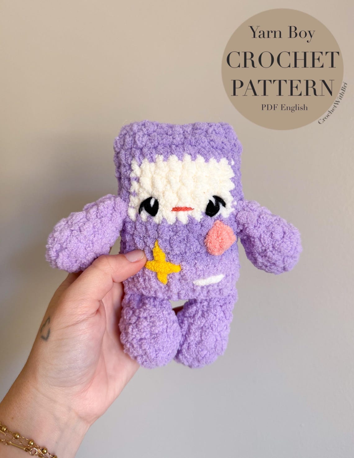 Yarn Boy | Crochet Game Boy Pattern Only | Vintage Crochet | NO SEW - Etsy