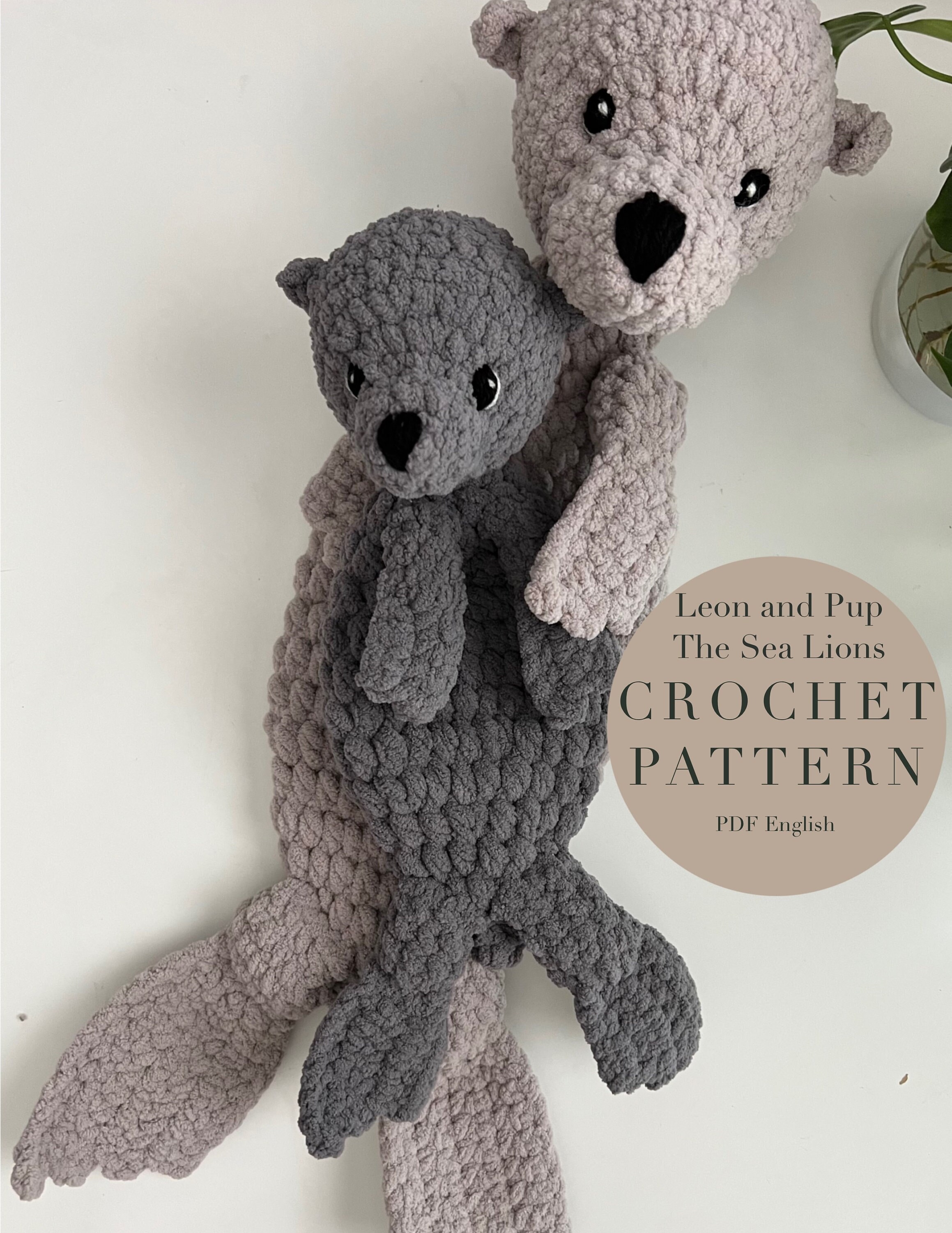 Leon and Pup the Sea Lions Patterns, Crochet Sea Lion Patterns Only - Etsy