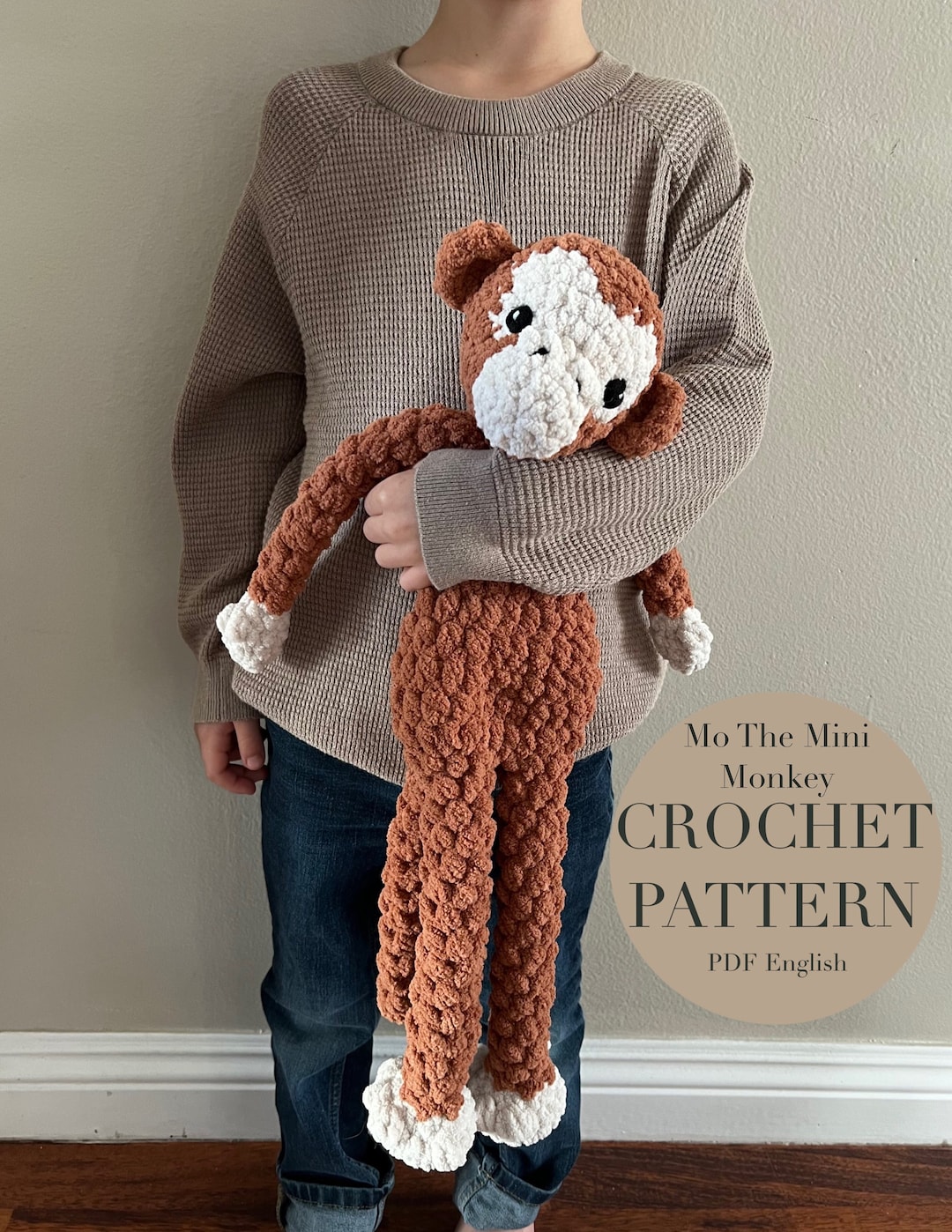 Mo the Mini Monkey Pattern, Crochet Monkey Pattern Only - Etsy