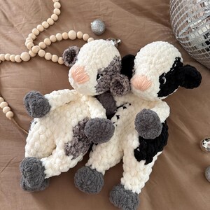 Belle and Beau the Mini Cows Pattern | Crochet Cow and Highland Cow ...