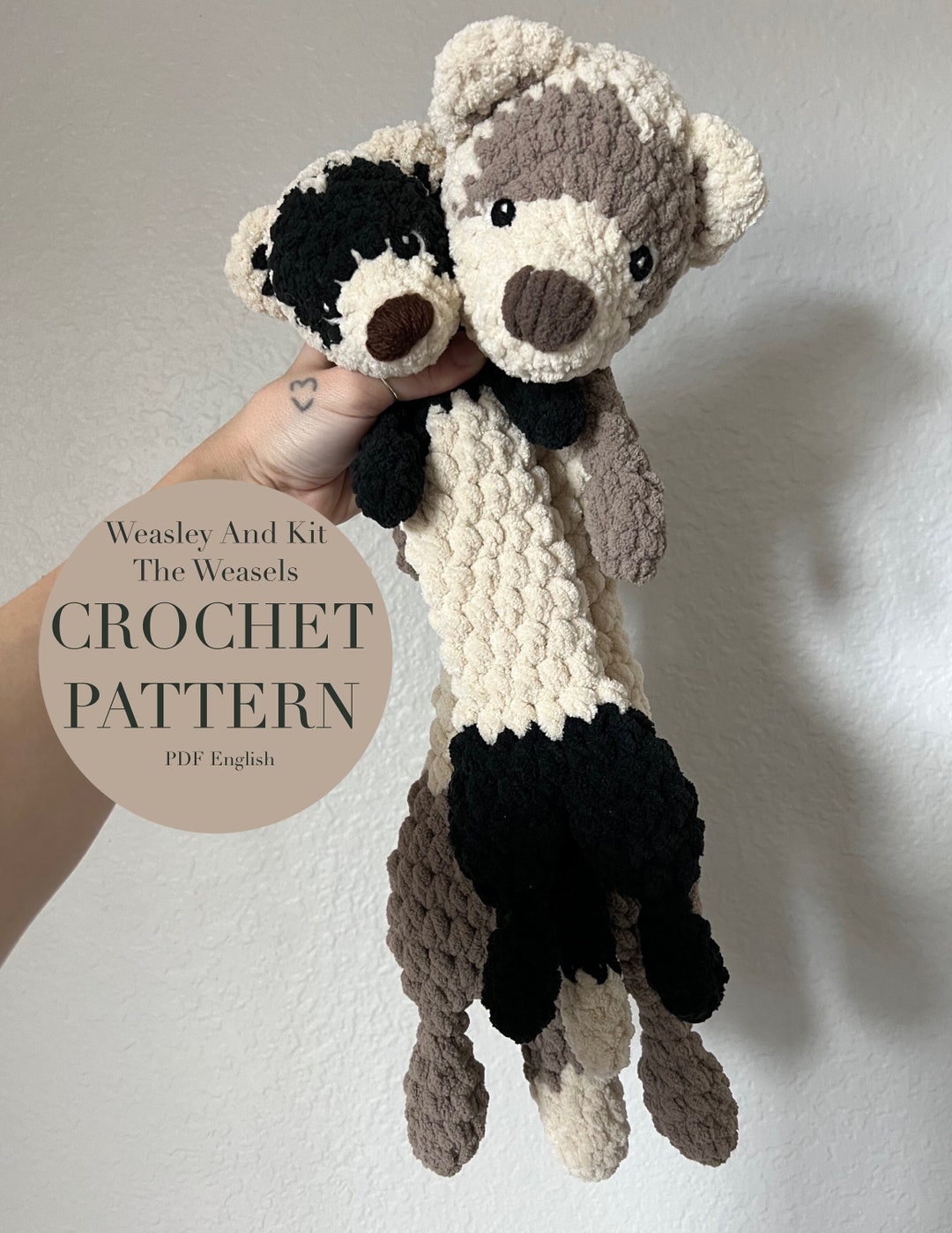 Weasley and Kit the Weasels Pattern, Crochet Pattern Only - Etsy