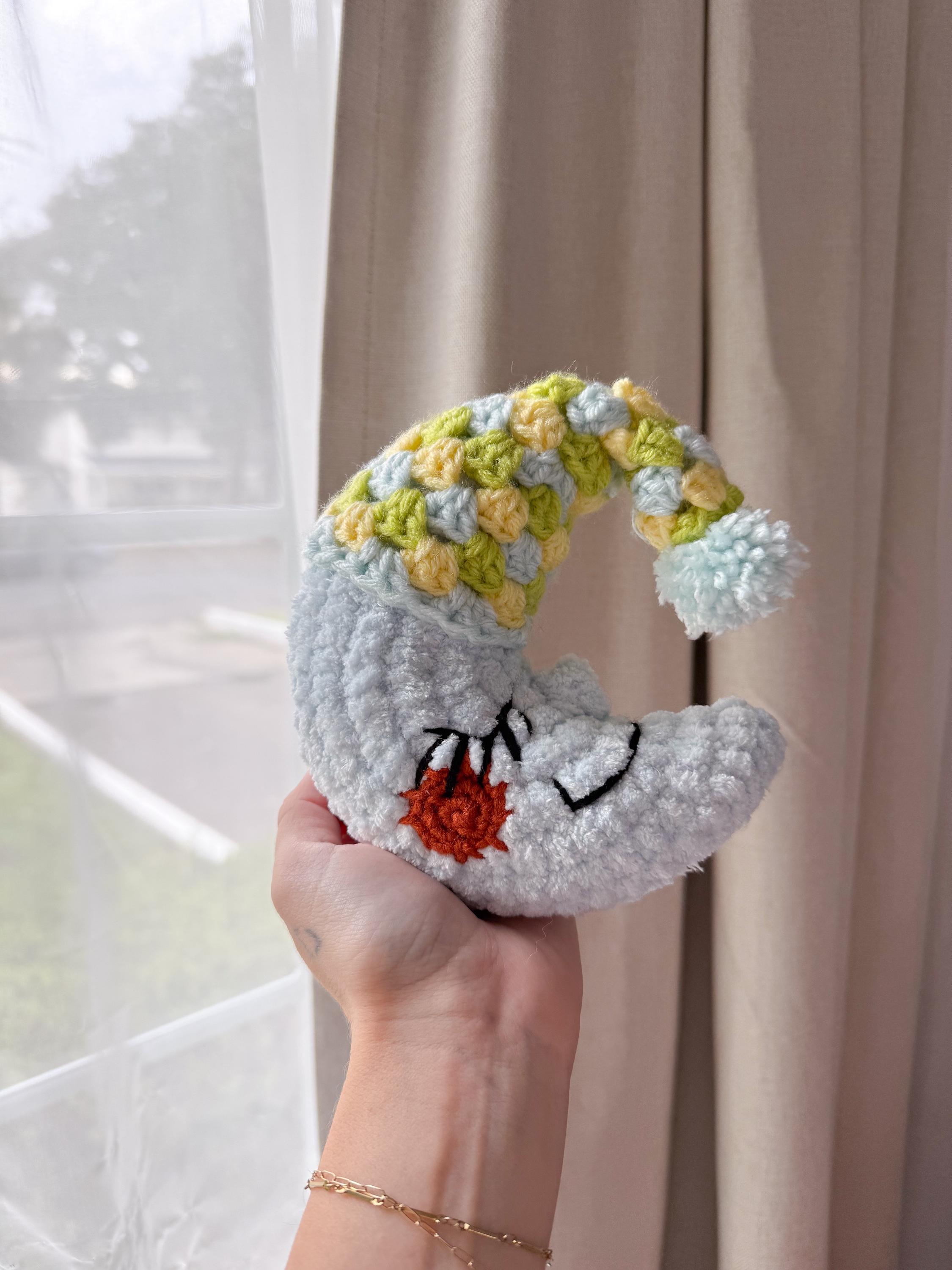 Snuzie the Crescent Moon | Big and Mini Moon Patterns | Sleep Cap ...