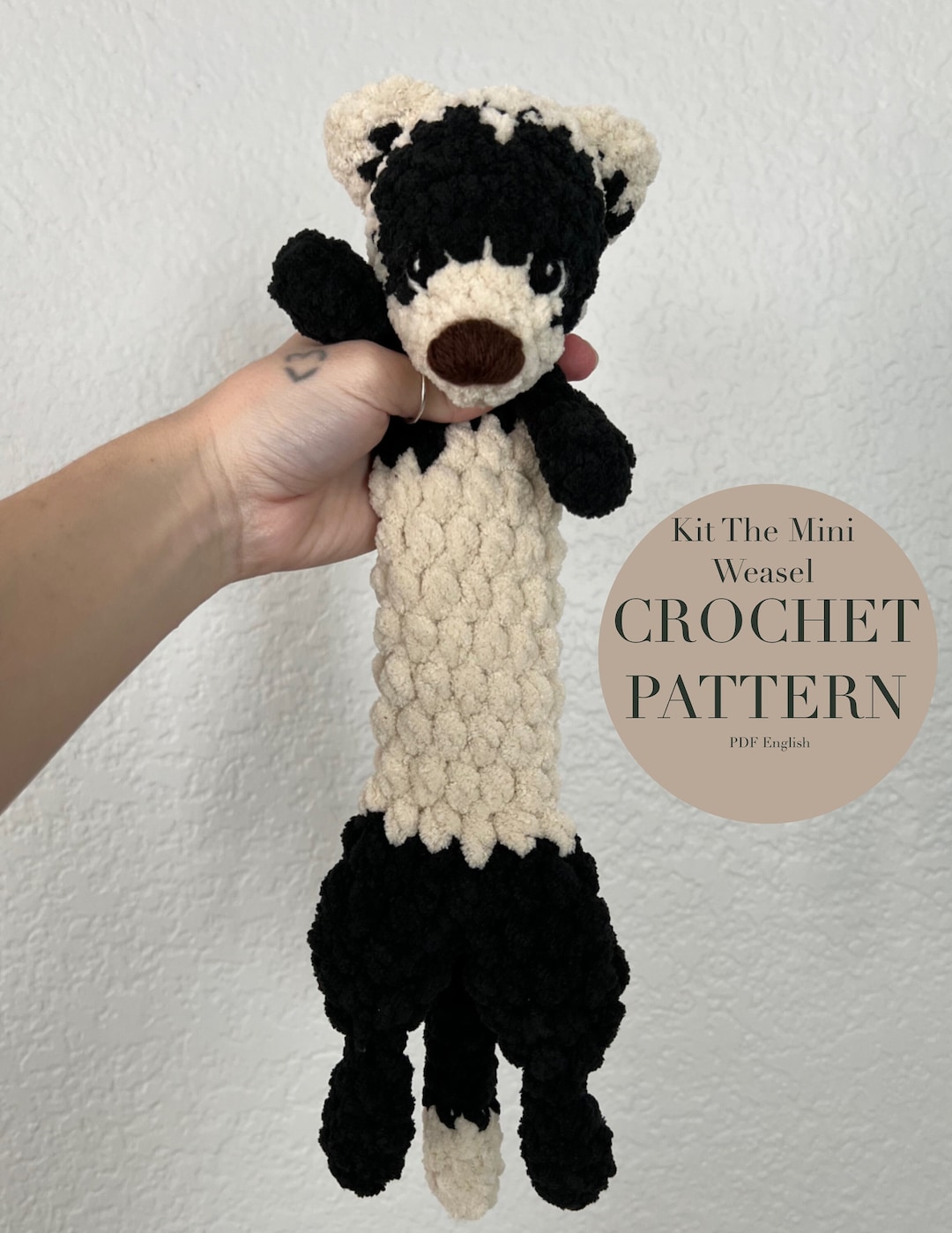 Kit the Mini Weasel Pattern, Crochet Pattern Only - Etsy
